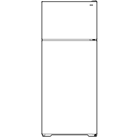 Hotpoint Top Mount Refrigeration HTR16BBSLWW-U4 | Reds Appliance