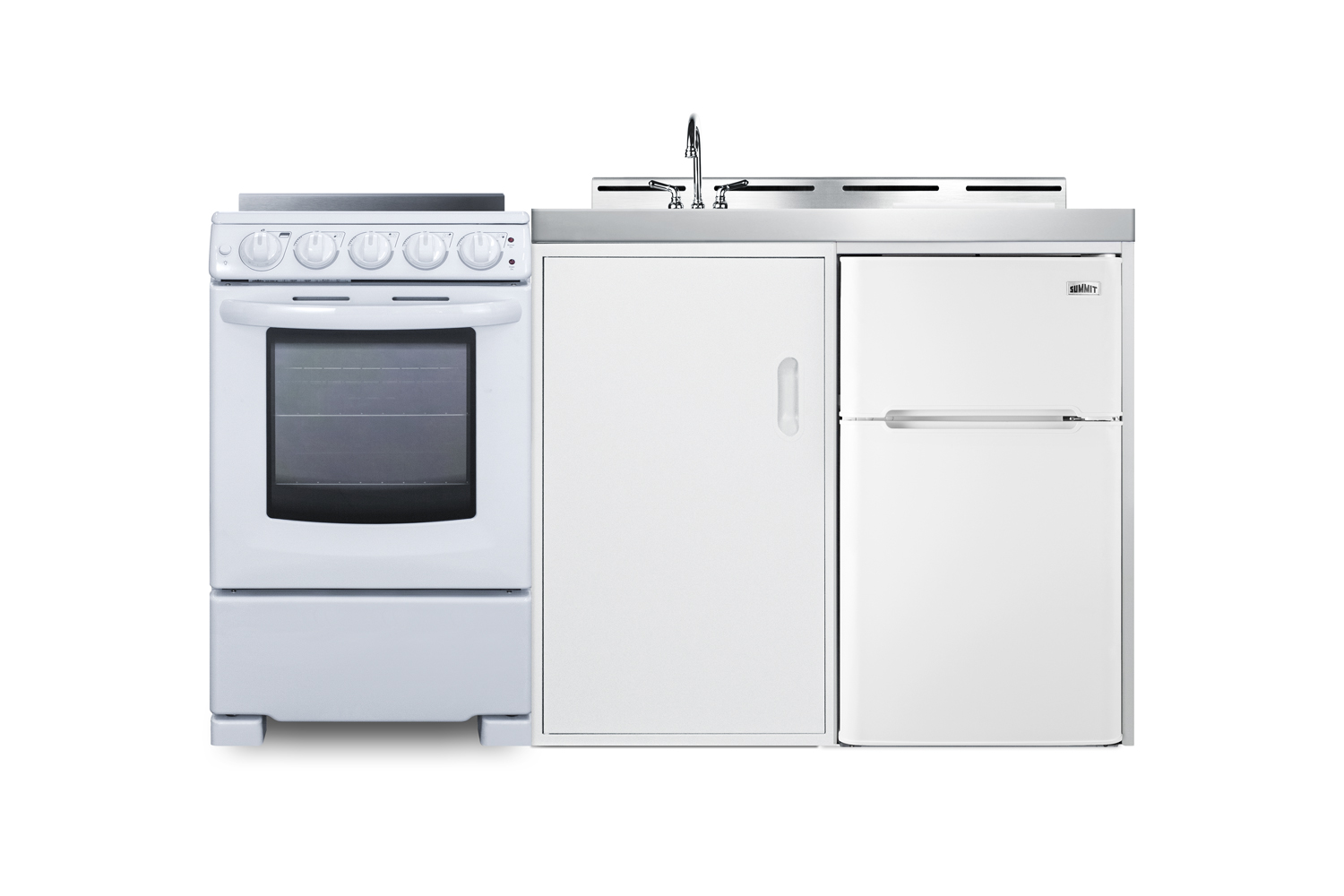 Summit - ACK60ELSTW - 60" Wide All-in-One Kitchenette with Electric ...