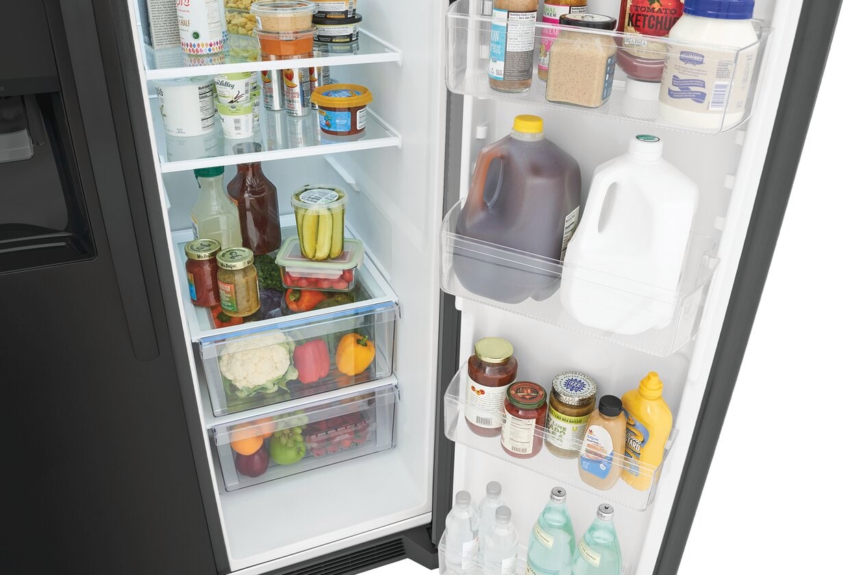 Frigidaire - FRSS2623AD - 26 Cu. Ft. 36" Standard Depth Side by Side ...