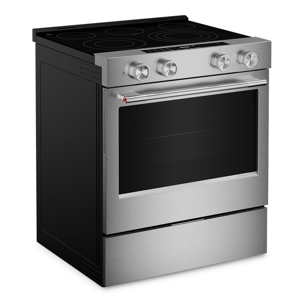 KitchenAid - KSES330SPS - 5.3 Cu. Ft. Smart Slide-in Electric Range ...