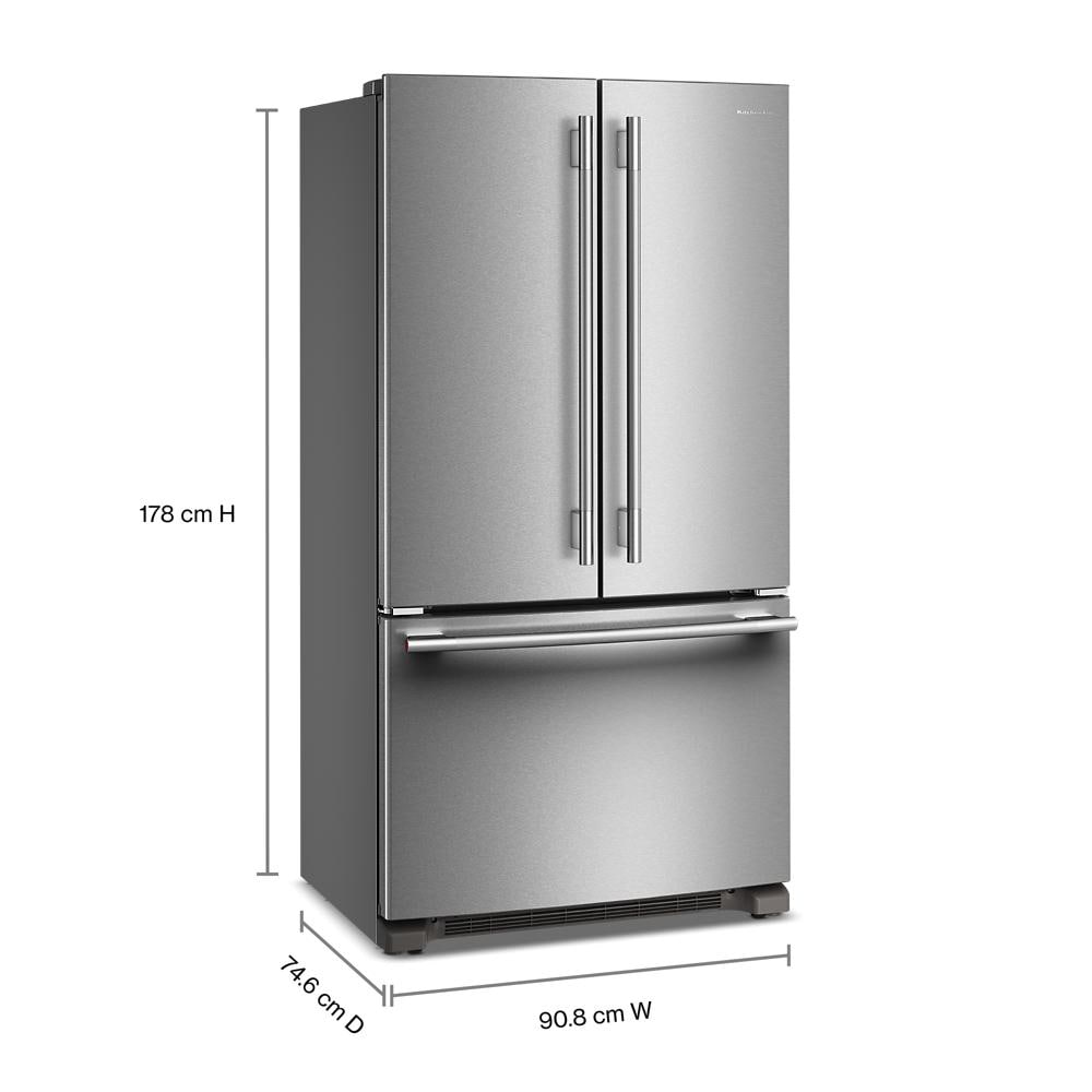 KitchenAid - KRFC136SPS - 20 Cu. Ft. 36-Inch Counter-Depth French Door ...