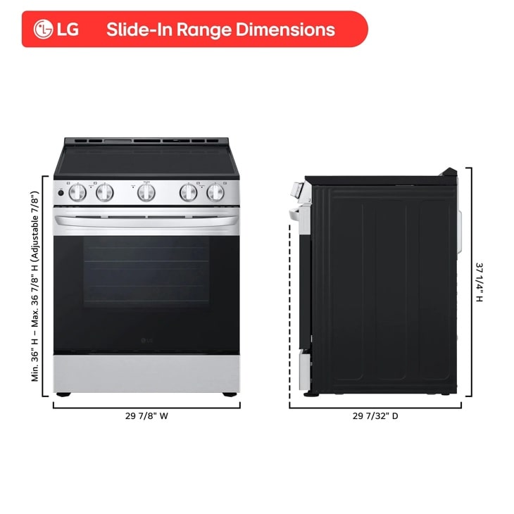LG - LSEL6330SE - 6.3 cu. ft. Electric Slide-in Range-LSEL6330SE ...