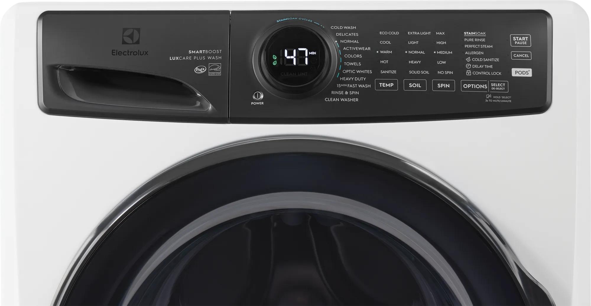 Electrolux - ELFW7738MW - Front Load Perfect Steam™ Washer with LuxCare ...