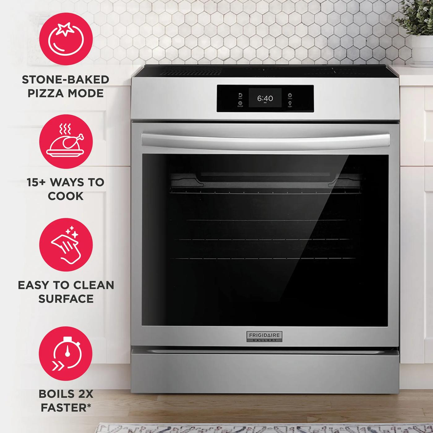 Frigidaire Gallery - GCFI3070BF - 30" Front Control Induction Range ...