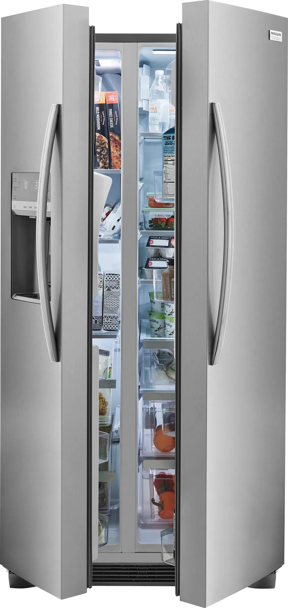 Frigidaire Gallery - GRSS2352AF - 22 Cu. Ft. 33" Standard Depth Side by ...