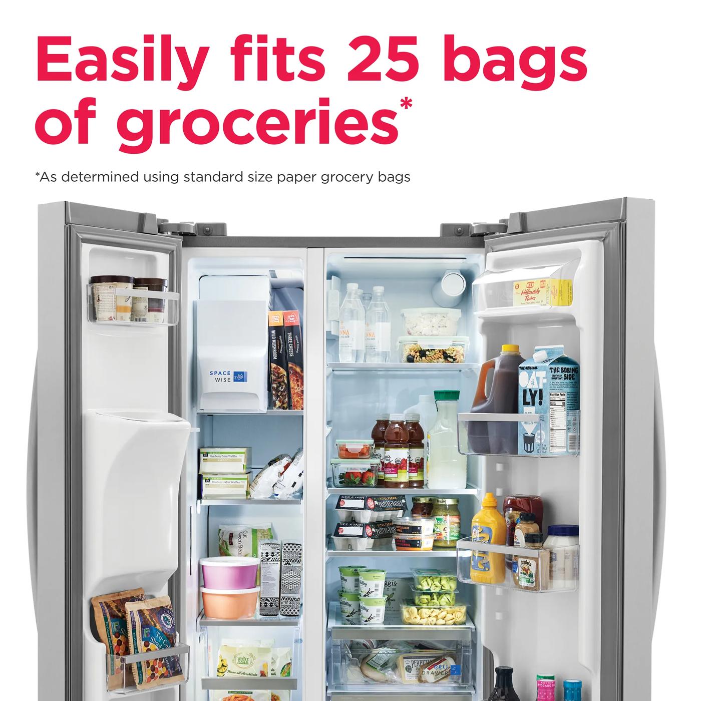 Frigidaire Gallery - GRSS2352AF - 22 Cu. Ft. 33" Standard Depth Side by ...
