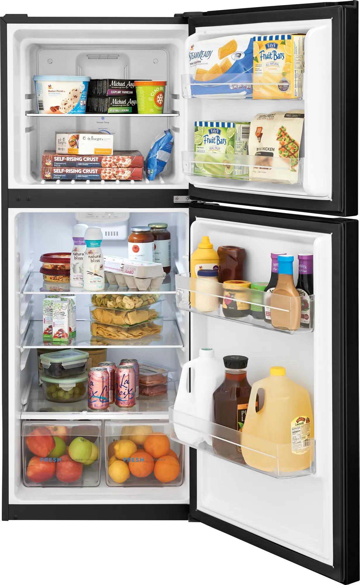 Frigidaire - FFET1022UB - 10 Cu. Ft. Garage Ready Top Freezer Apartment ...