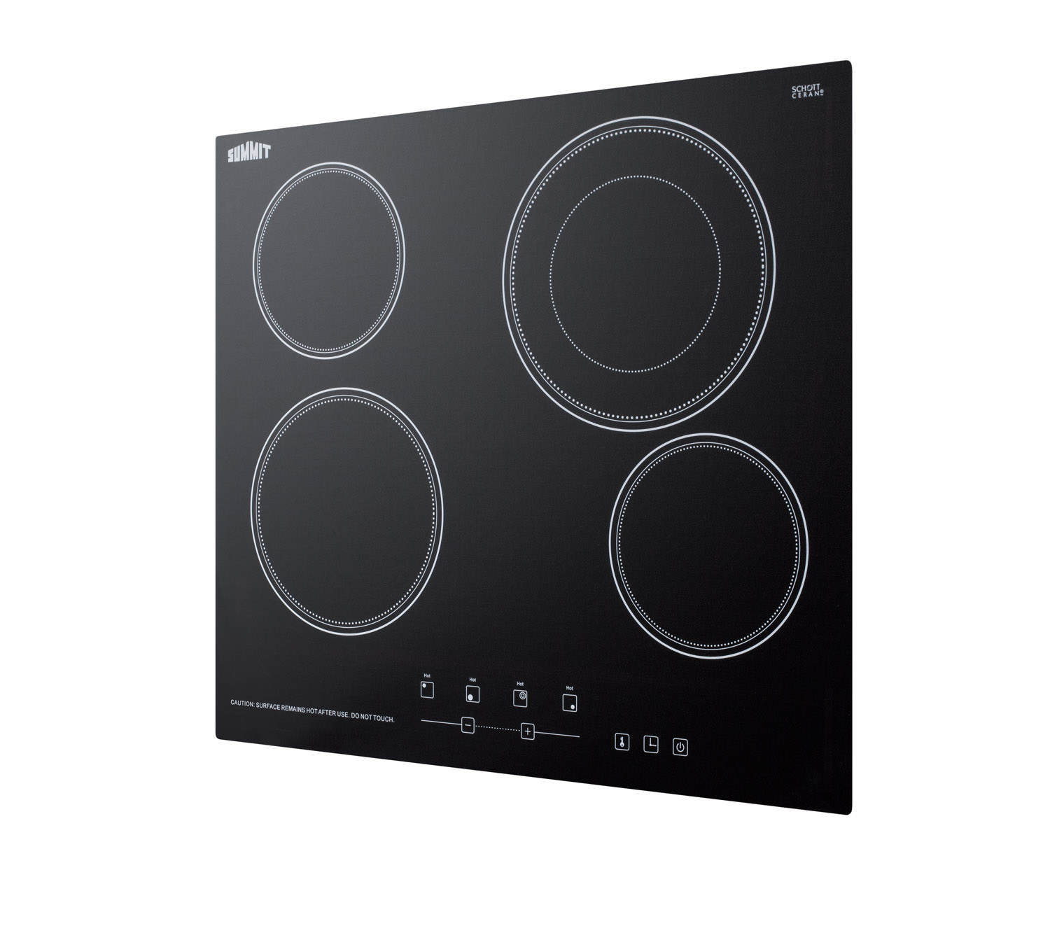 Summit - CR4B23T5B - 24" Wide 230V 4-Burner Radiant Cooktop-CR4B23T5B ...