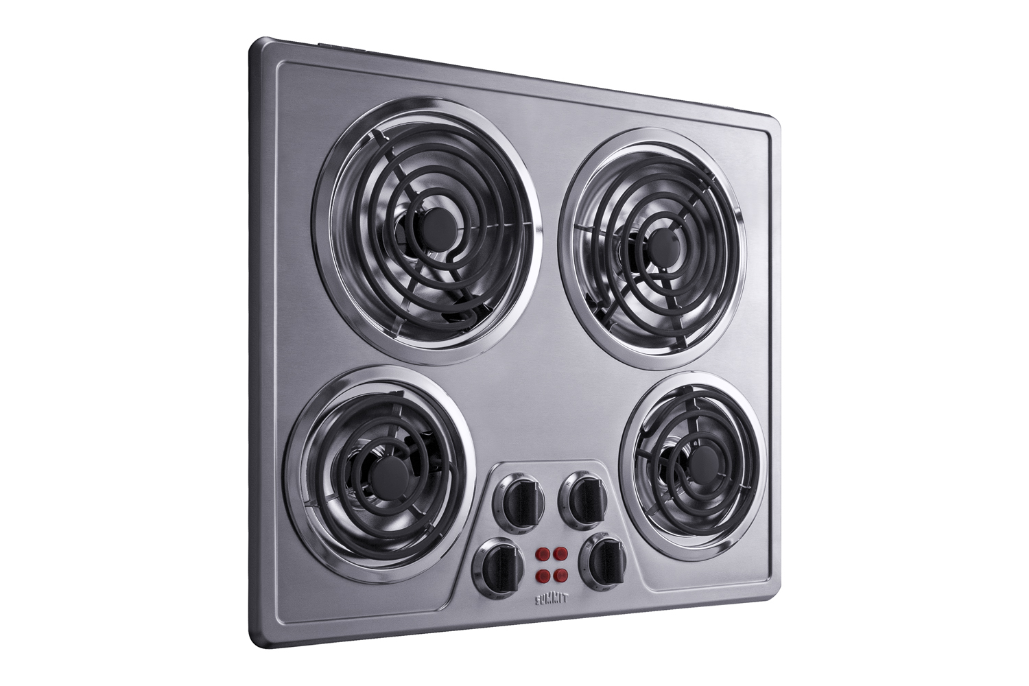 Summit - CR4SS24 - 24" Wide 240V 4-Burner Coil Cooktop-CR4SS24 ...