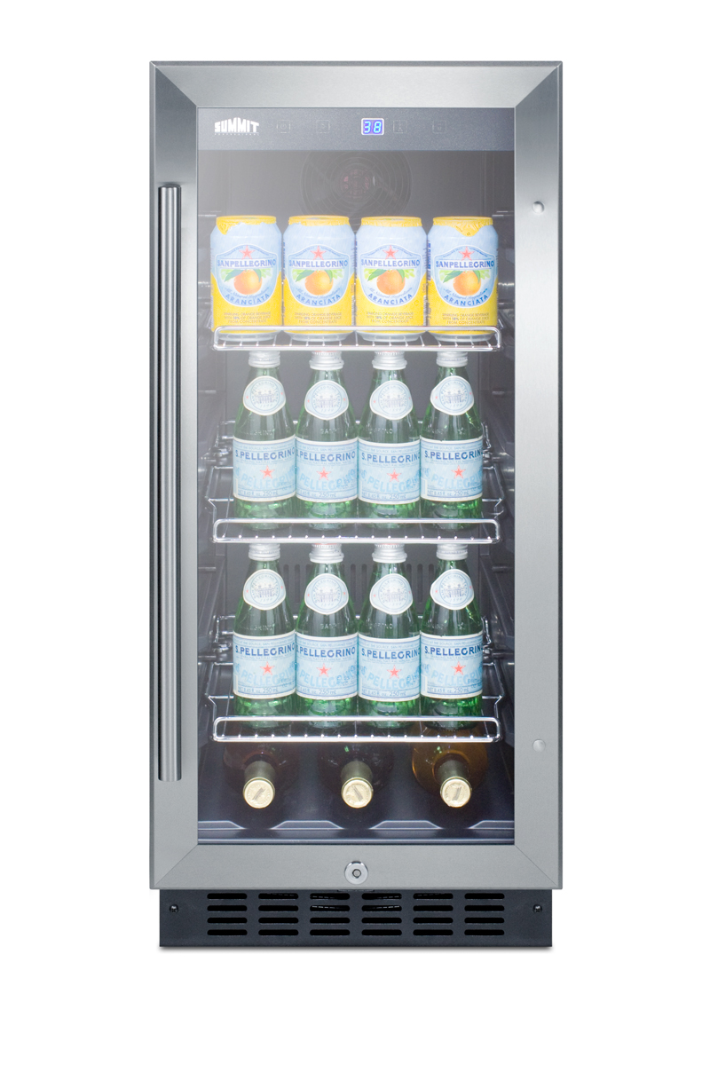 Summit Wine/Beverage Cellars Refrigeration SCR1536BG | Voss TV ...