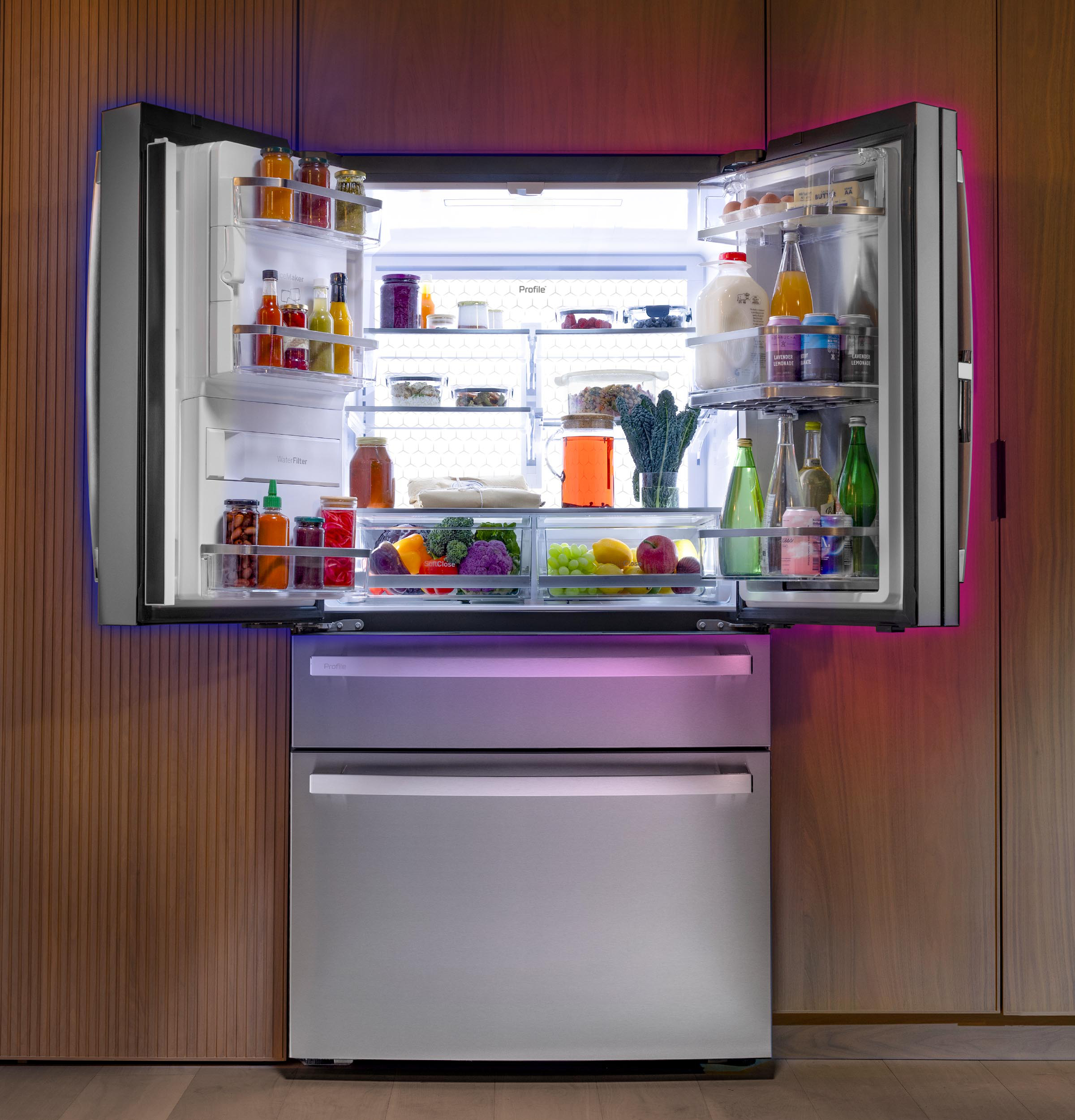 GE Profile - PXD22BYPFS - GE Profile™ 22.4 Cu. Ft. Smart Counter-Depth ...