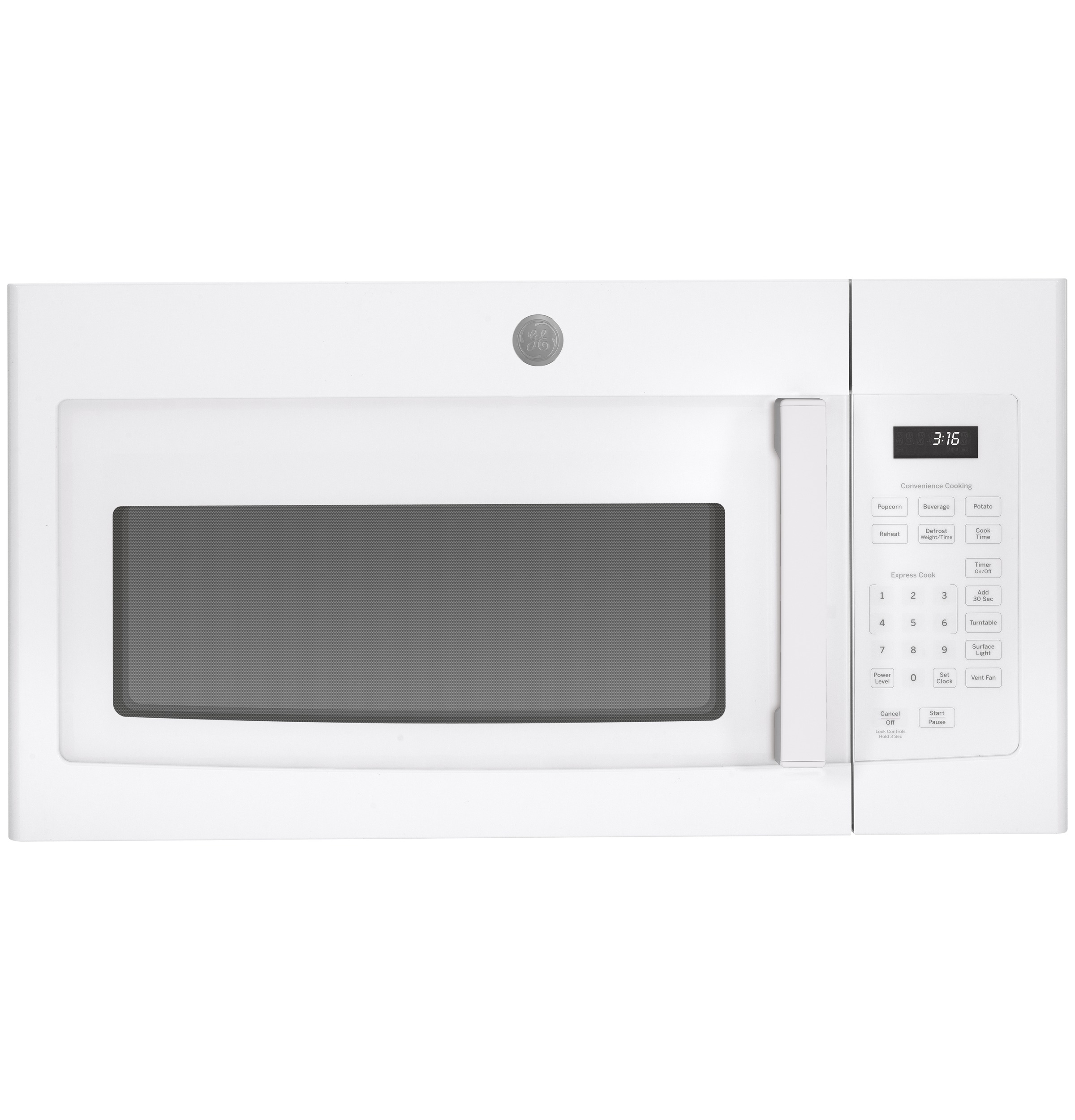GE - JVM3160DFWW - GE® 1.6 Cu. Ft. Over-the-Range Microwave Oven ...