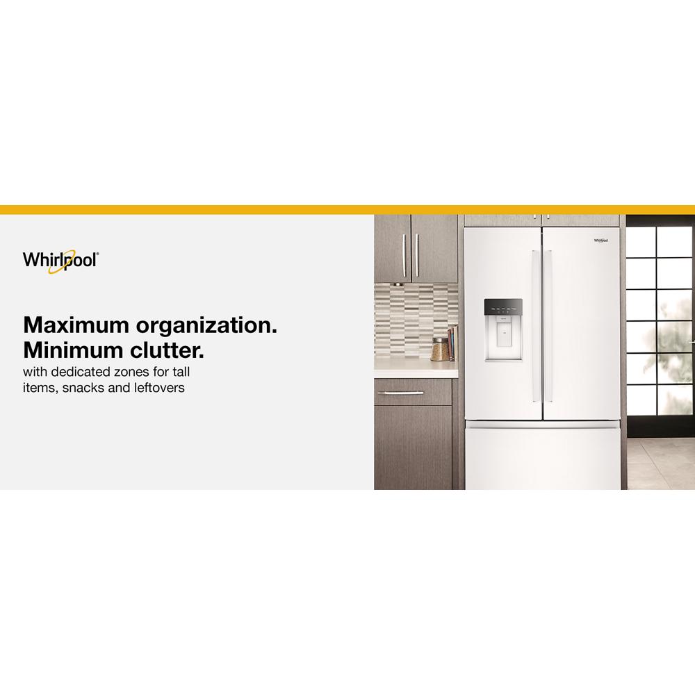 Whirlpool - WRFC5036RW - 36-inch Wide True Counter-Depth 3-Door French ...