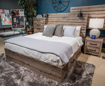 Signature Design by Ashley - PCB2405-160 - Graystorm Q/K Side Storage w ...