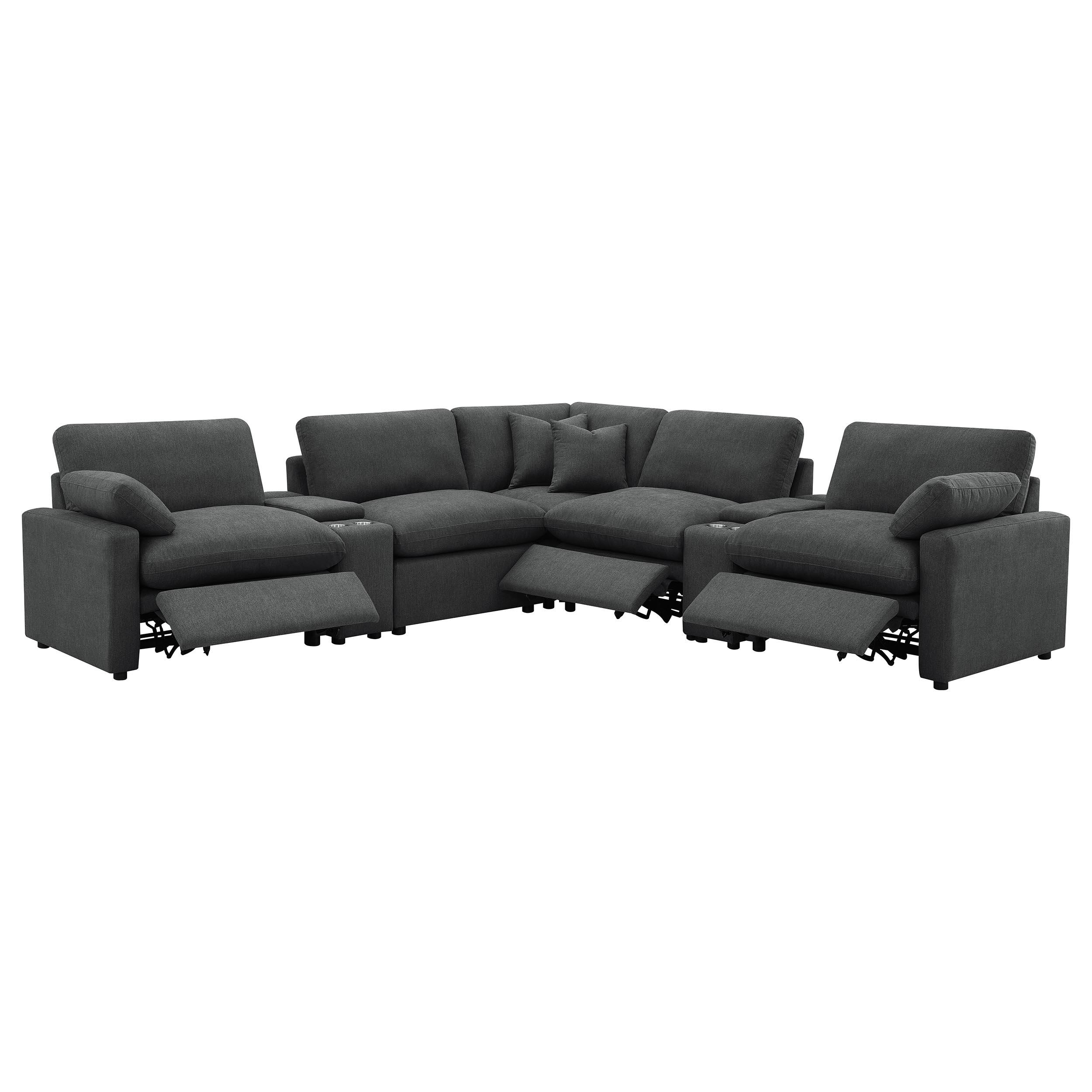 Coaster - 609530P-SETA - Collins 7-piece Modular Power Reclining ...