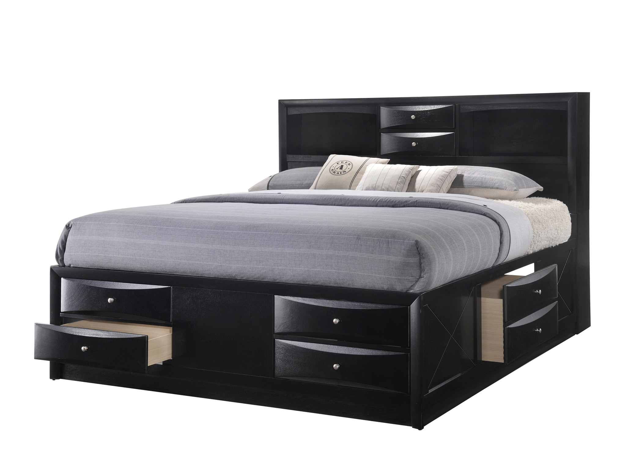 Crown Mark - B4285-K-RAIL - Emily King Captains Bed Rail-B4285-K-RAIL ...