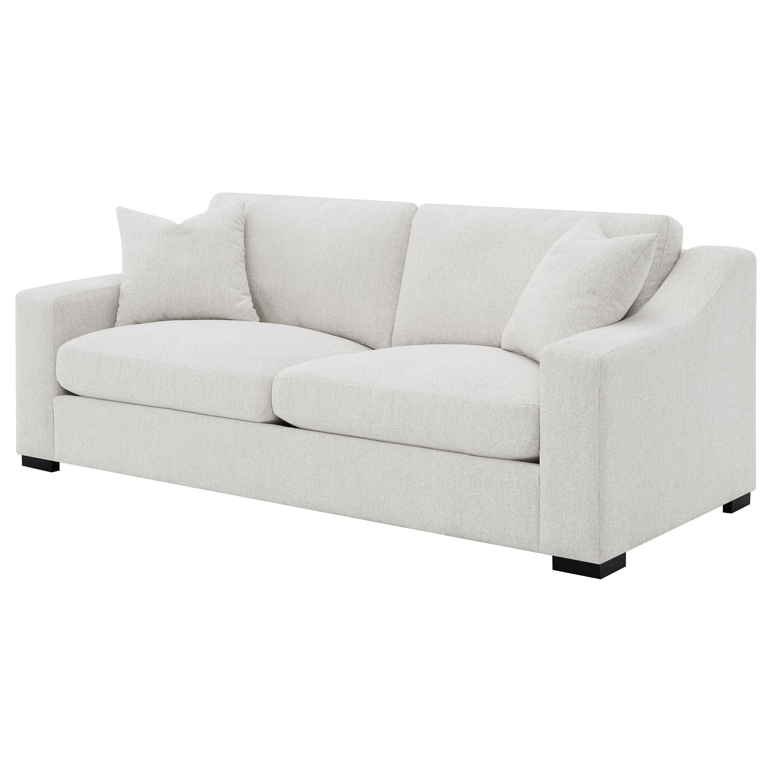 Coaster - 552091 - Ashlyn Fabric Upholstered Track Arm Sofa Sand-552091 ...