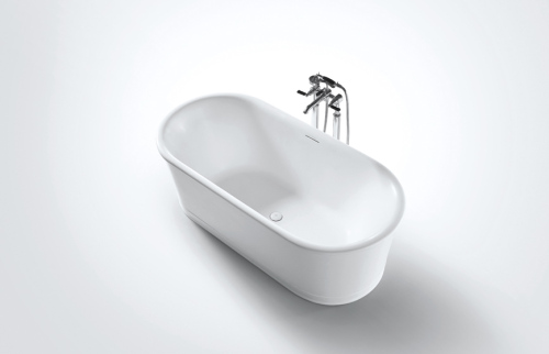 Claybrook - H45004 - Chelsea MarbleForm Bath with overflow and matching ...