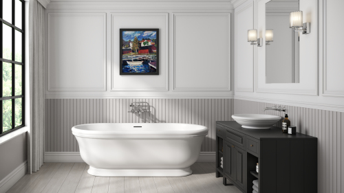 Claybrook - H45113 - Devonshire MarbleForm Bath with overflow and ...