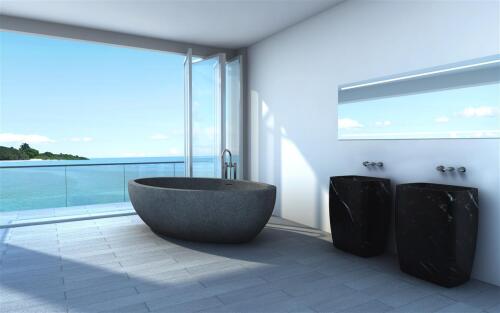 Claybrook - H32501 - Serenity MarbleForm Bath with overflow and ...